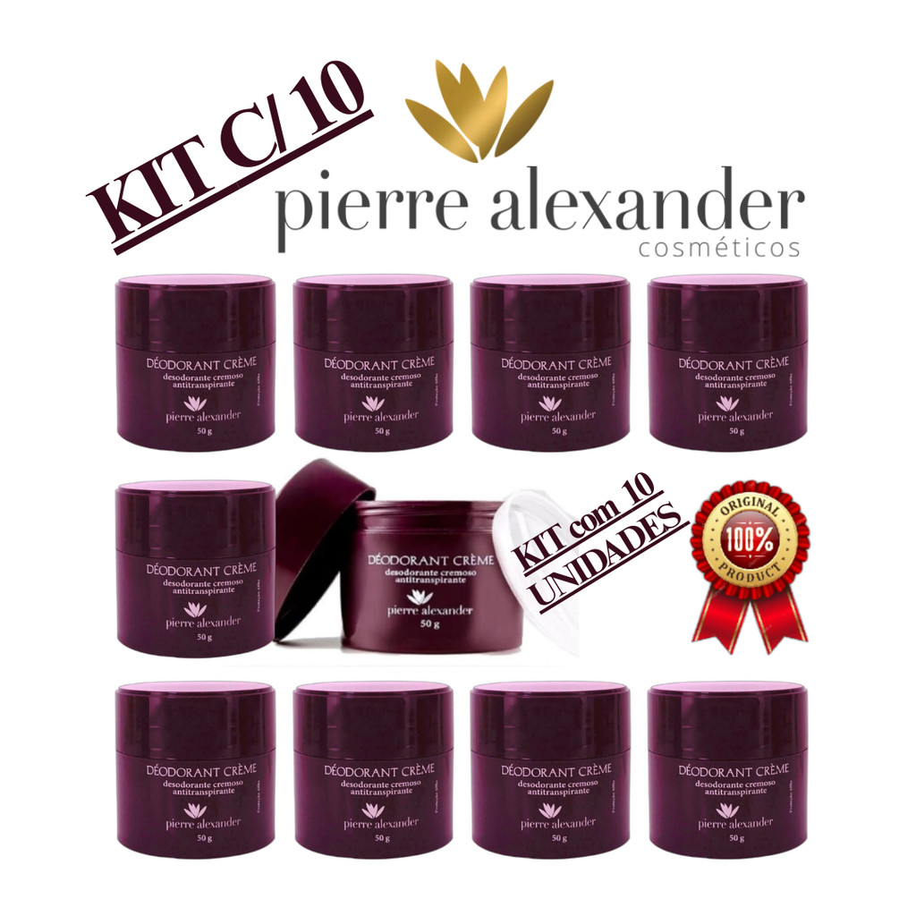 Kit 10 Desodorantes Pierre Alexander Pote 50g Antitranspirante Original ...