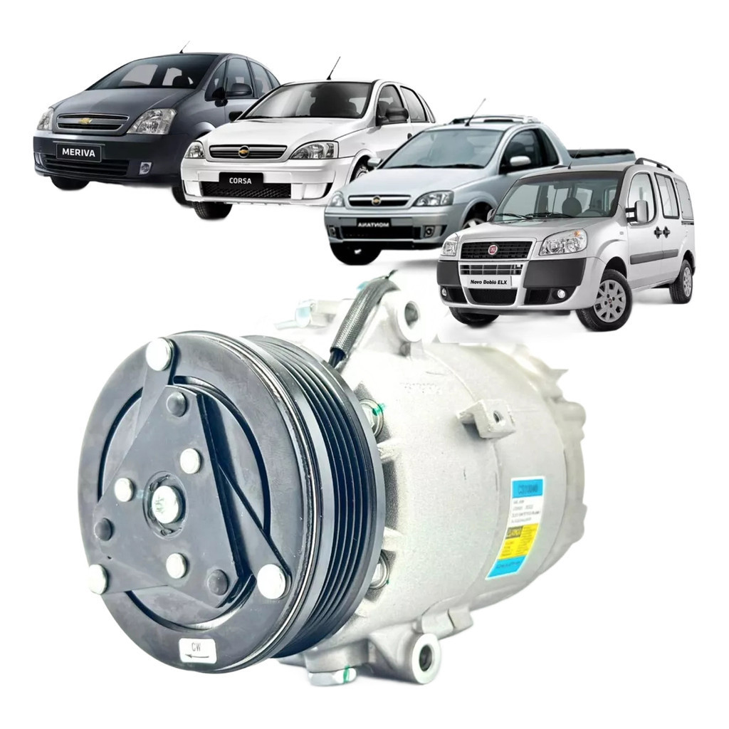 Compressor De Ar Delphi Montana / Corsa / Meriva Original | Shopee Brasil