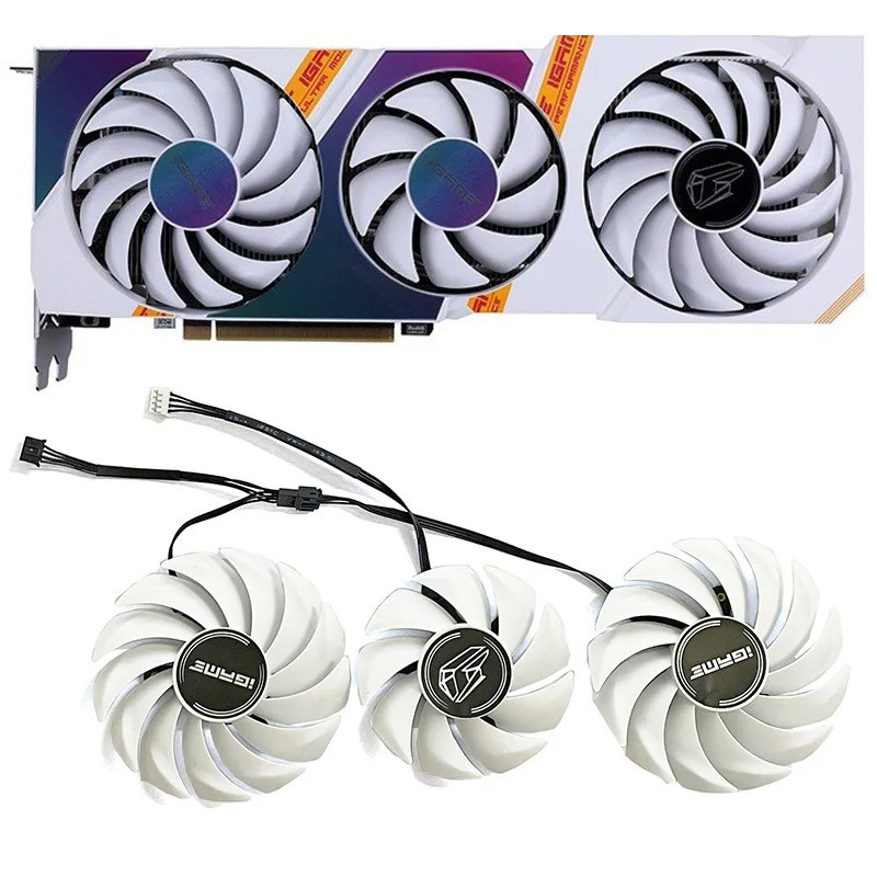 Novo 4pin 88mm 75mm Para Colorido Geforce RTX 3080 3070 3060 Ti iGame ...