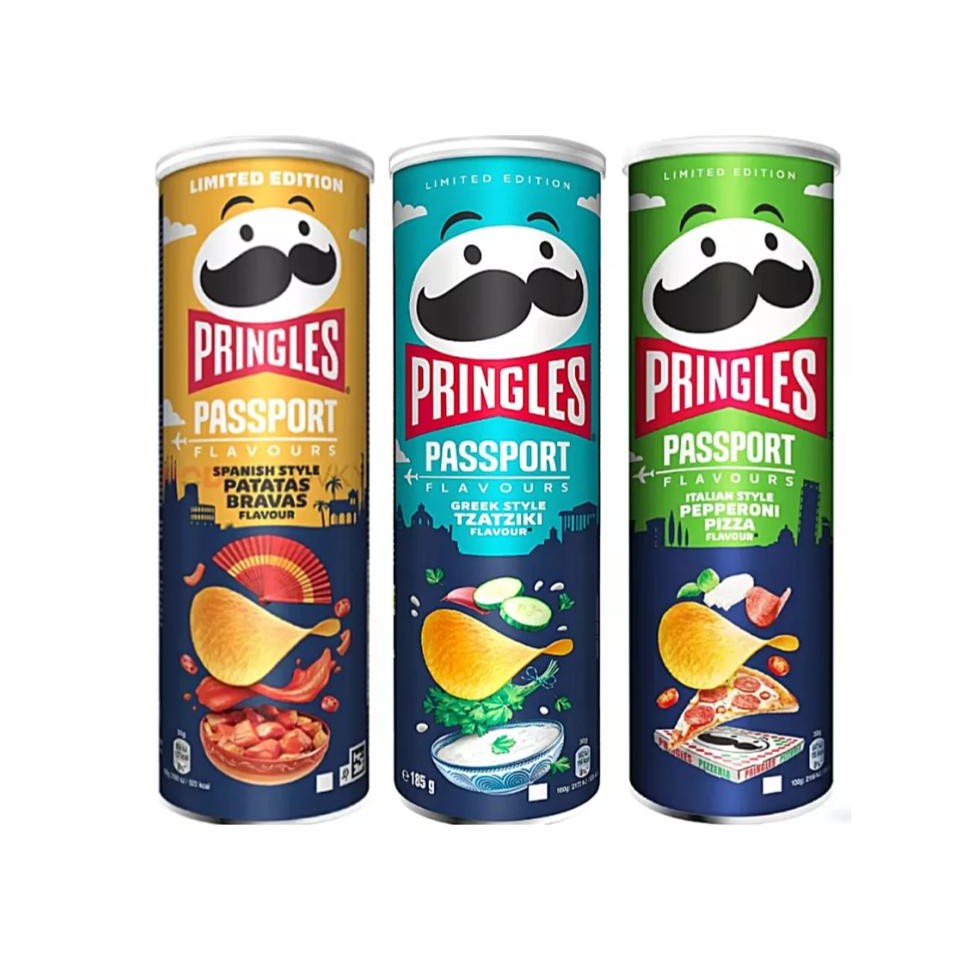 Batata Pringles Passport Limited Edition Importada 165g - 3 Unid | Shopee Brasil