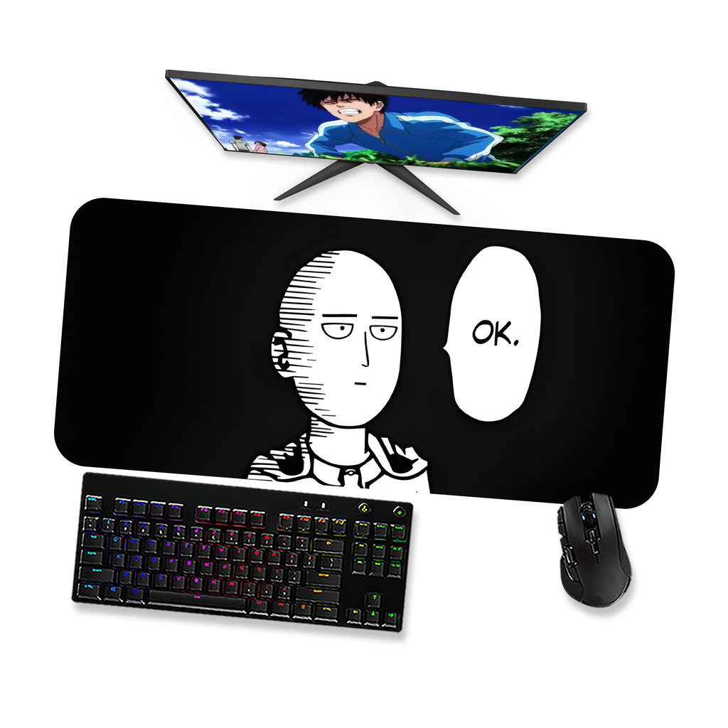 Mouse Pad Gamer Grande One Punch Man Saitama 2 90x40 80x40 60x40 70x30 ...