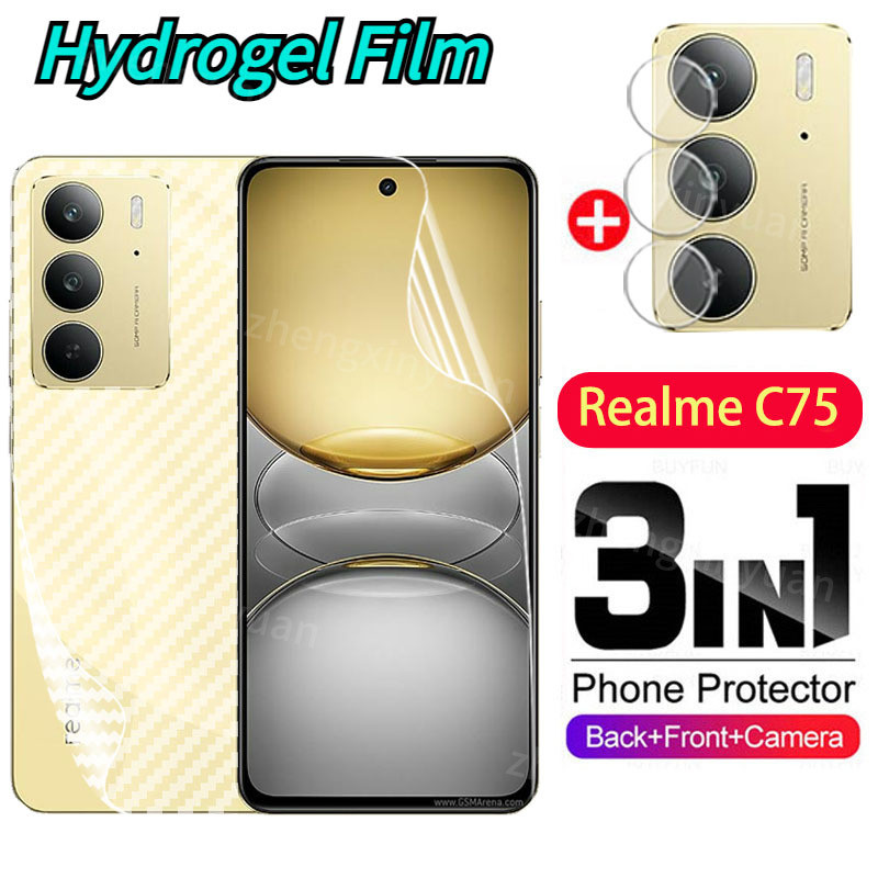 Realme C75 4G 5G 2024 Frente Traseira Filme De Hidrogel Macio Tela ...