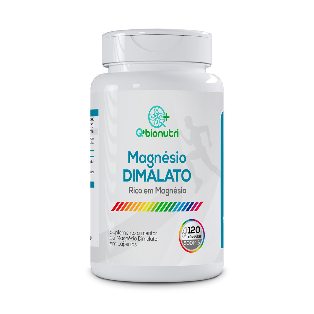 Magnésio Dimalato 120 Cápsulas 500mg Suplemento Q+Bionutri | Shopee Brasil
