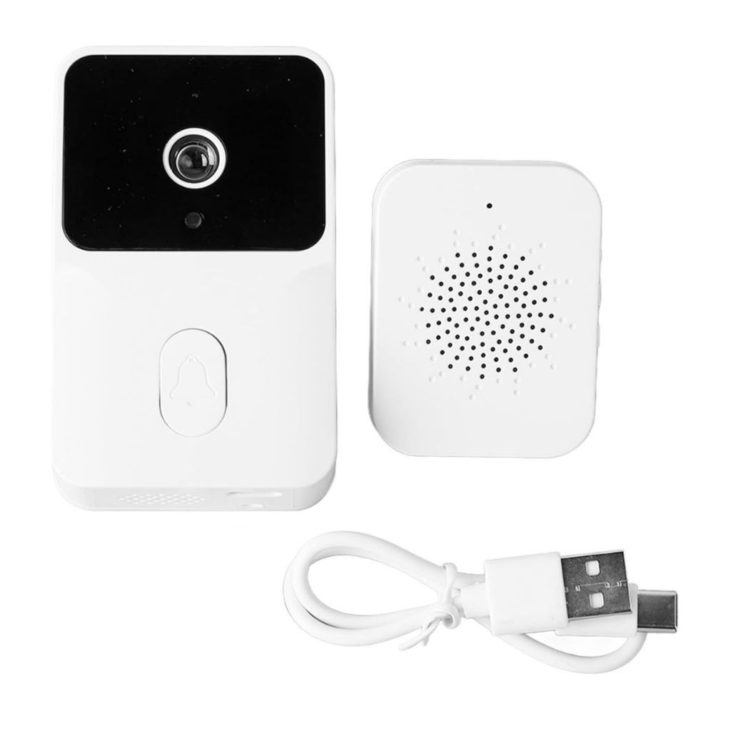 Campainha Com Câmera Vídeo Porteiro Sem Fio Wi-Fi HD Inteligente Smart ...