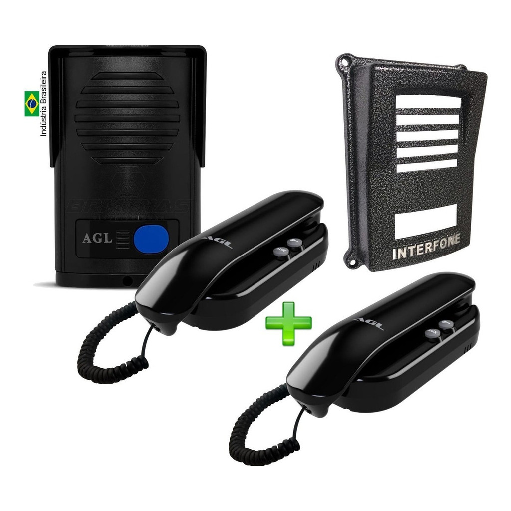 Kit Agl Porteiro Com 2 Monofones + Protetor | Shopee Brasil