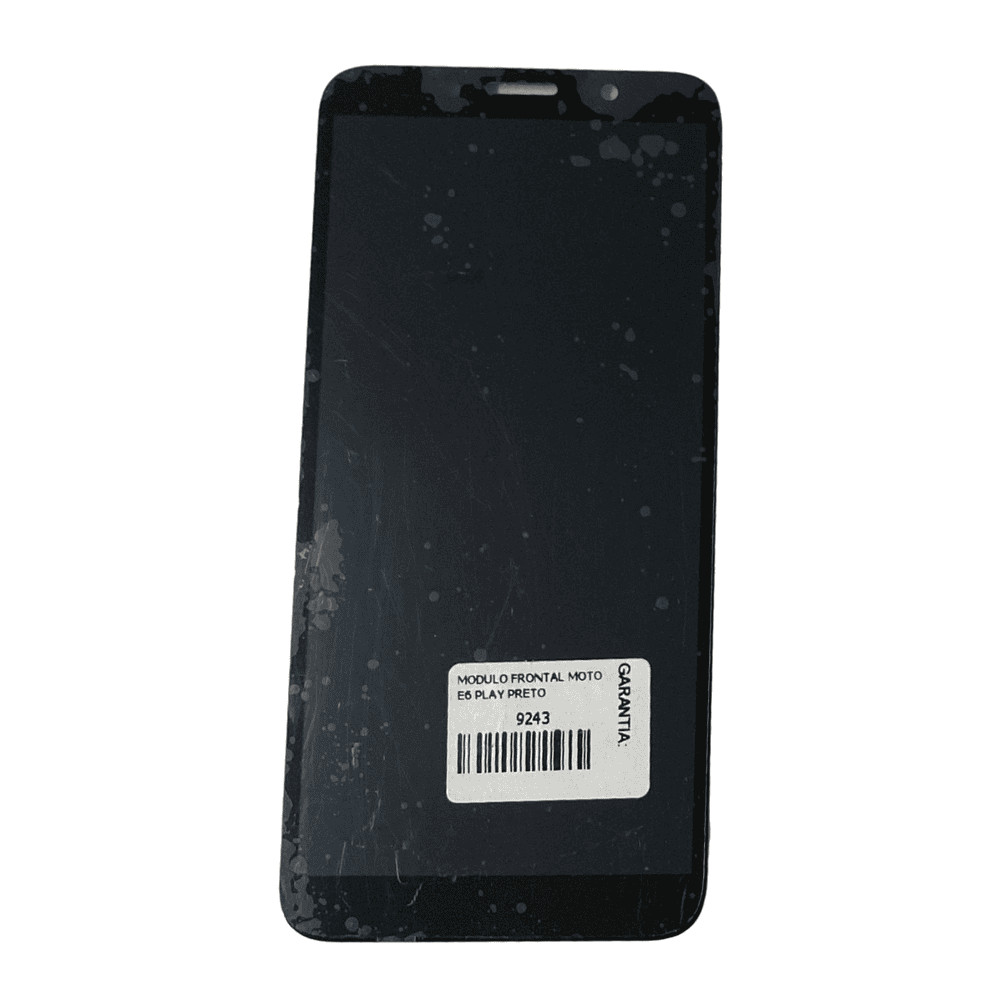 MODULO FRONTAL MOTO E6 PLAY PRETO | Shopee Brasil