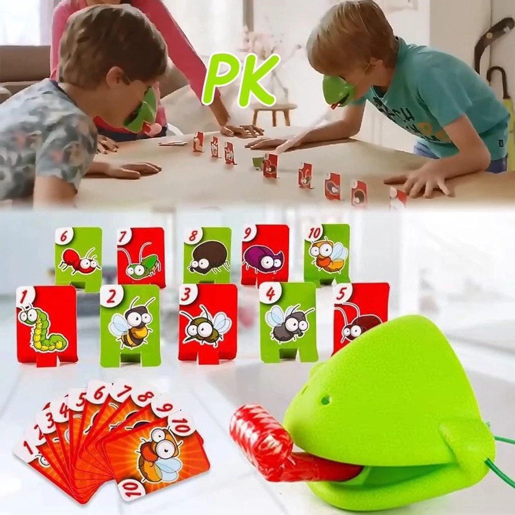 Fantástico Tik Tok Frog Mouth Tongue Board Game Snakehead Lagarto ...