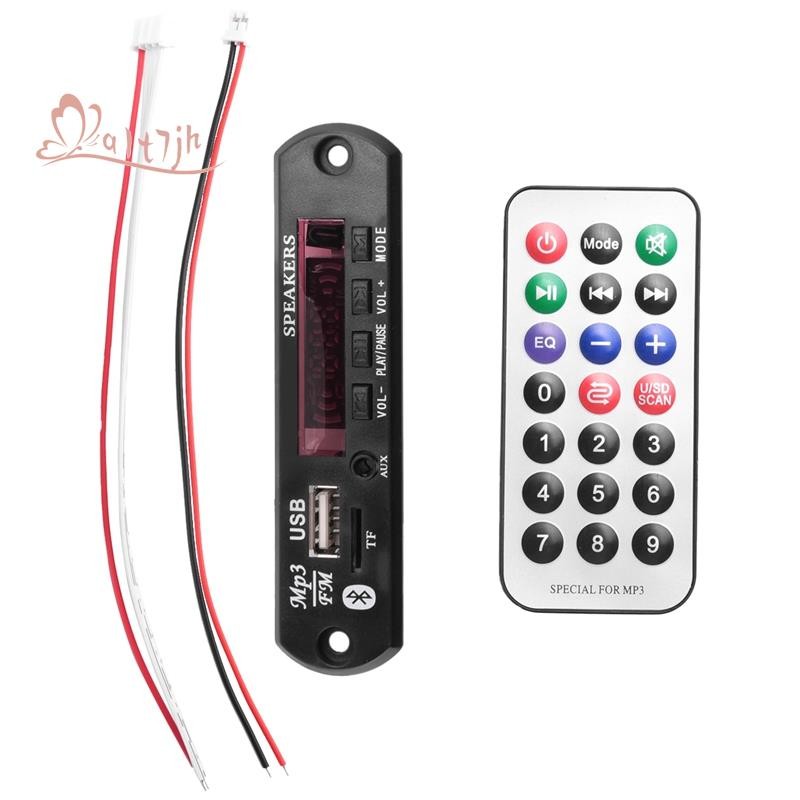 Módulo MP3 USB Bluetooth 12V MP3 WMA Placa Decodificadora De Áudio FM ...