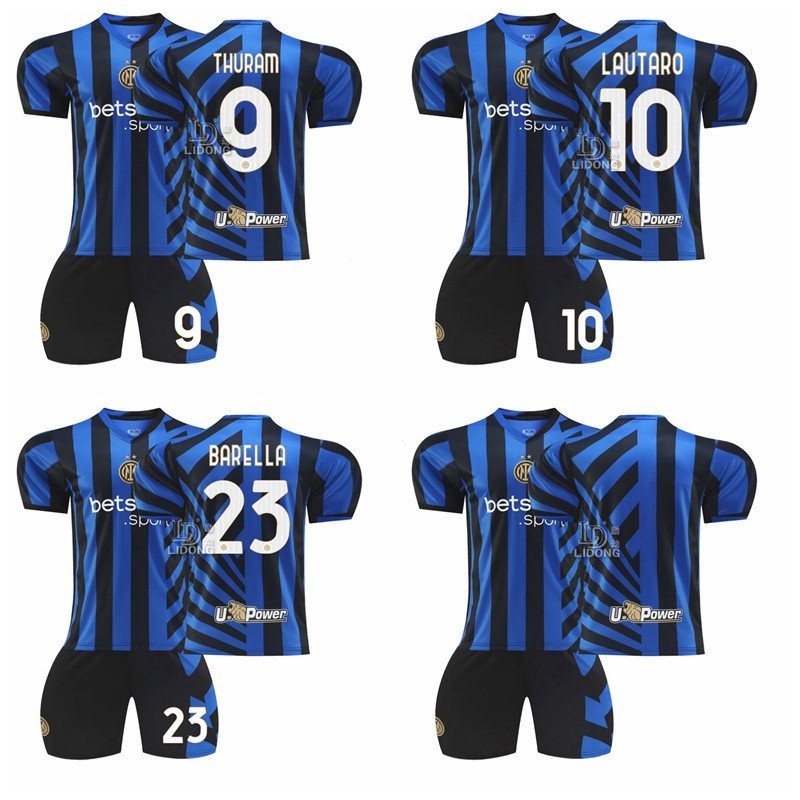 2024-25 Inter Milão Temporada Adulto Futebol Jersey Kit Lautaro ...