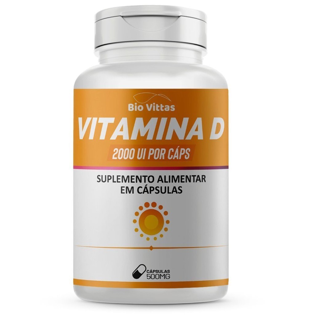 Vitamina D3 2.000UI (120 Cápsulas) - Bio Vittas | Shopee Brasil