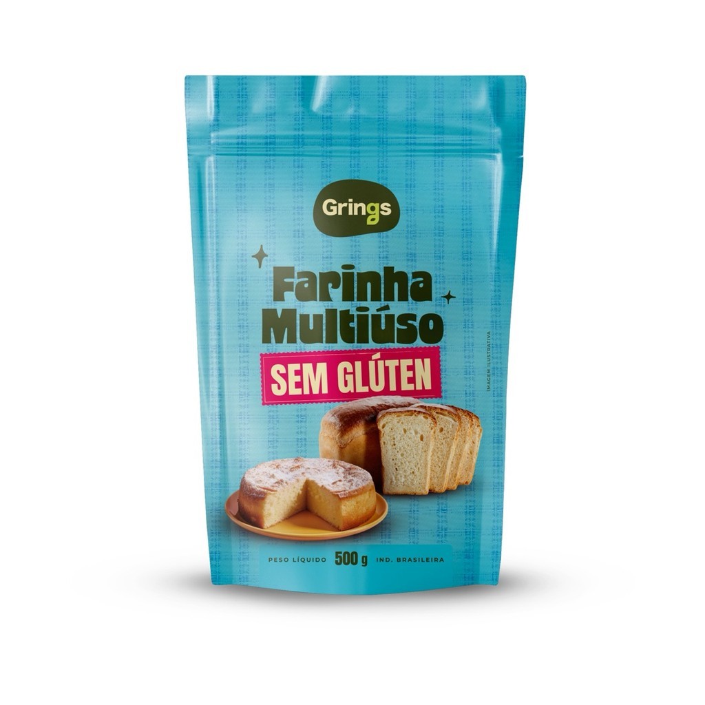GRINGS FARINHA MULTIUSO SEM GLUTEN 500G | Shopee Brasil