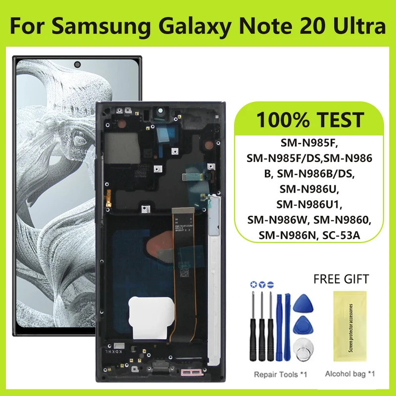 AMOLED Para Samsung Galaxy Note 20 Ultra N985F Display Lcd Tela De ...