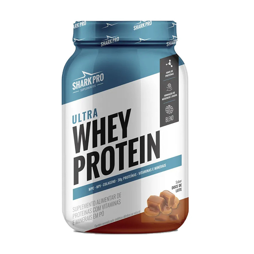Whey Protein Ultra Sabor Doce De Leite 907g Shark Pro | Shopee Brasil
