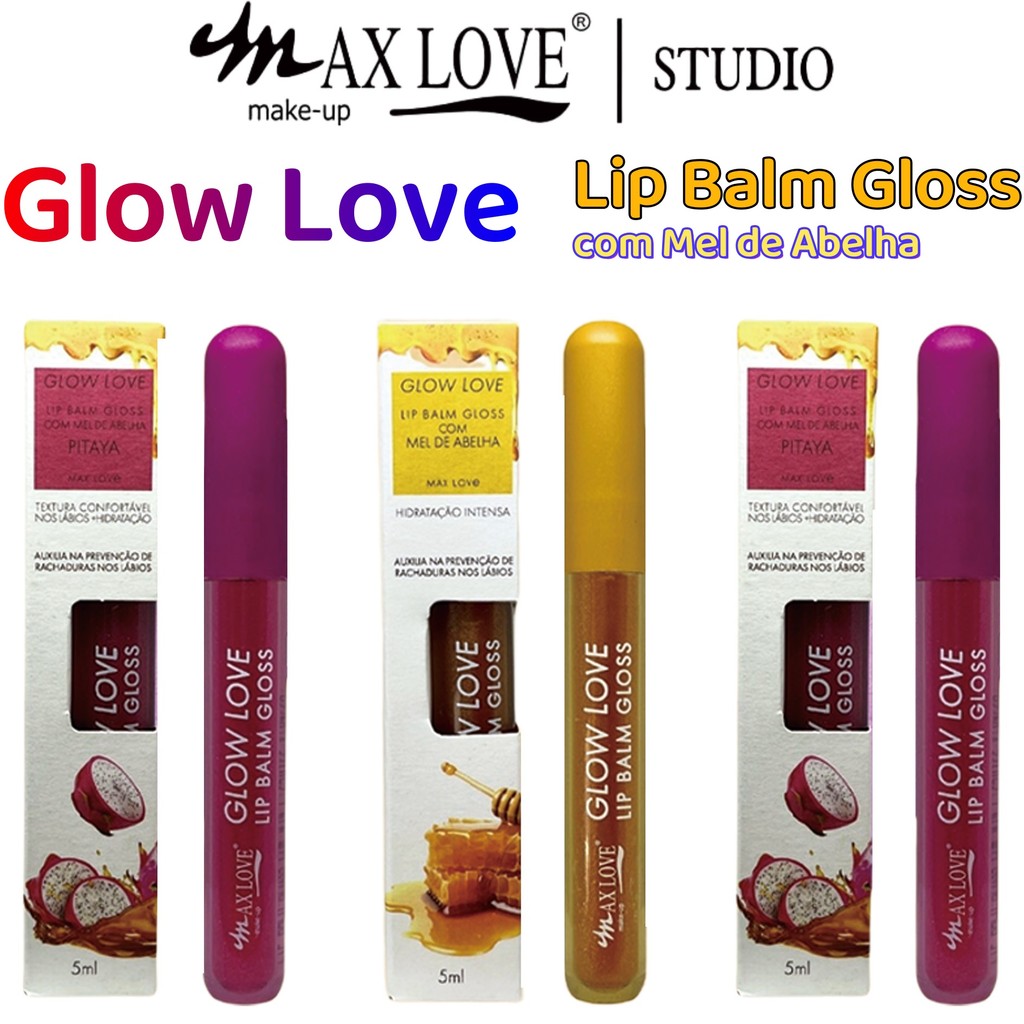Balm Labial Gloss Max Love Glow Love – Natural, Vegano e com Extratos ...