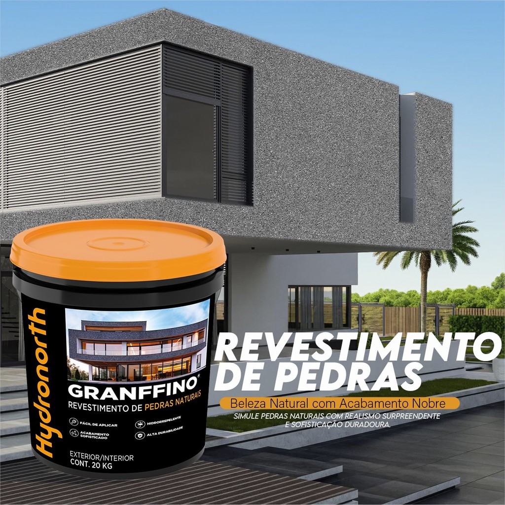 Revestimento Textura Granffino Pedras Naturais 20Kg - Hydronorth ...