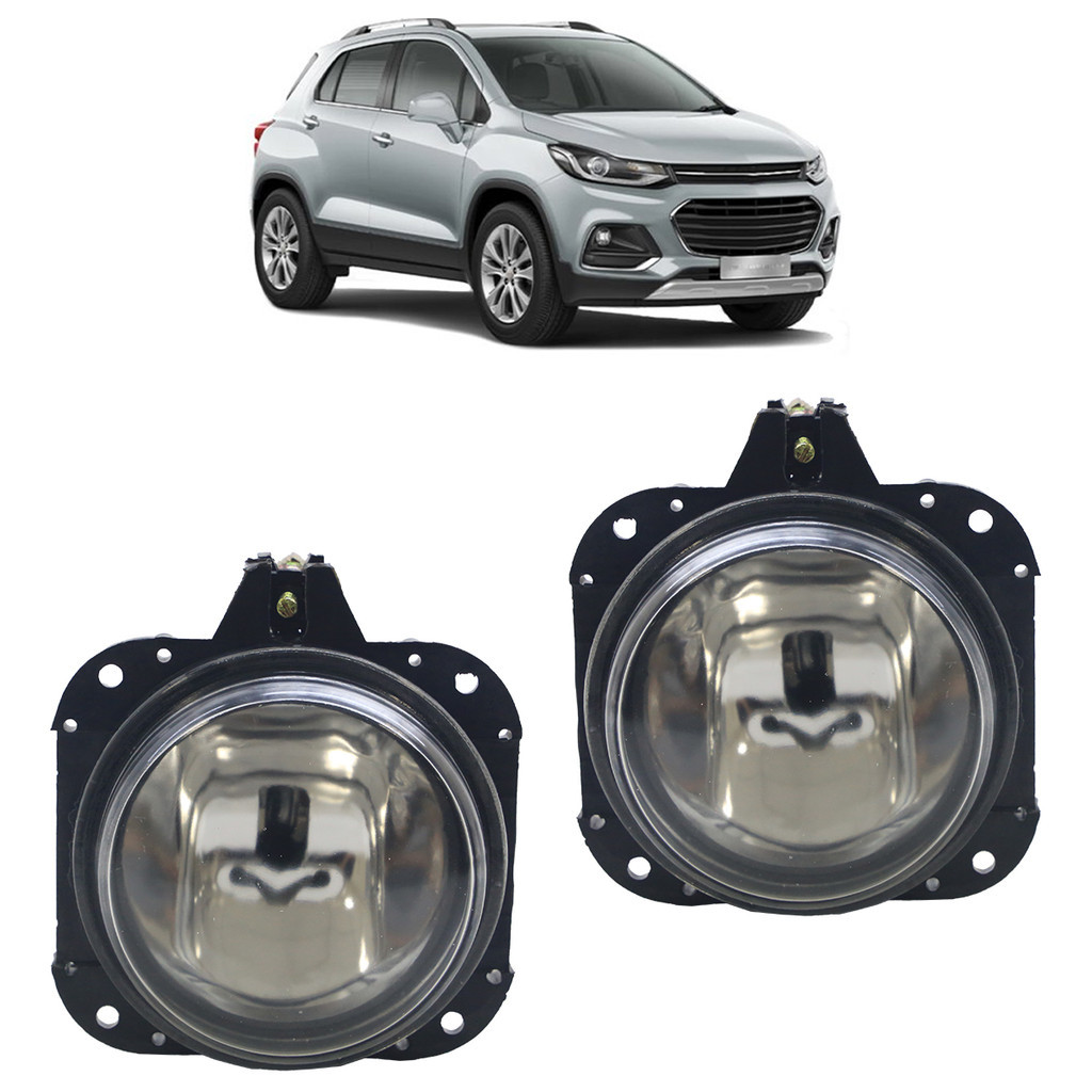 Farol Auxiliar Tracker 2017 2018 2019 2020 Com Suporte Carcaça Preto ...