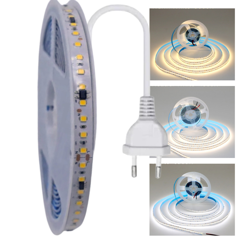 Fita de Led 10m 16W/m 3.000K 4.000K 6.000K 127/220V Não Usa Fonte 1 ...