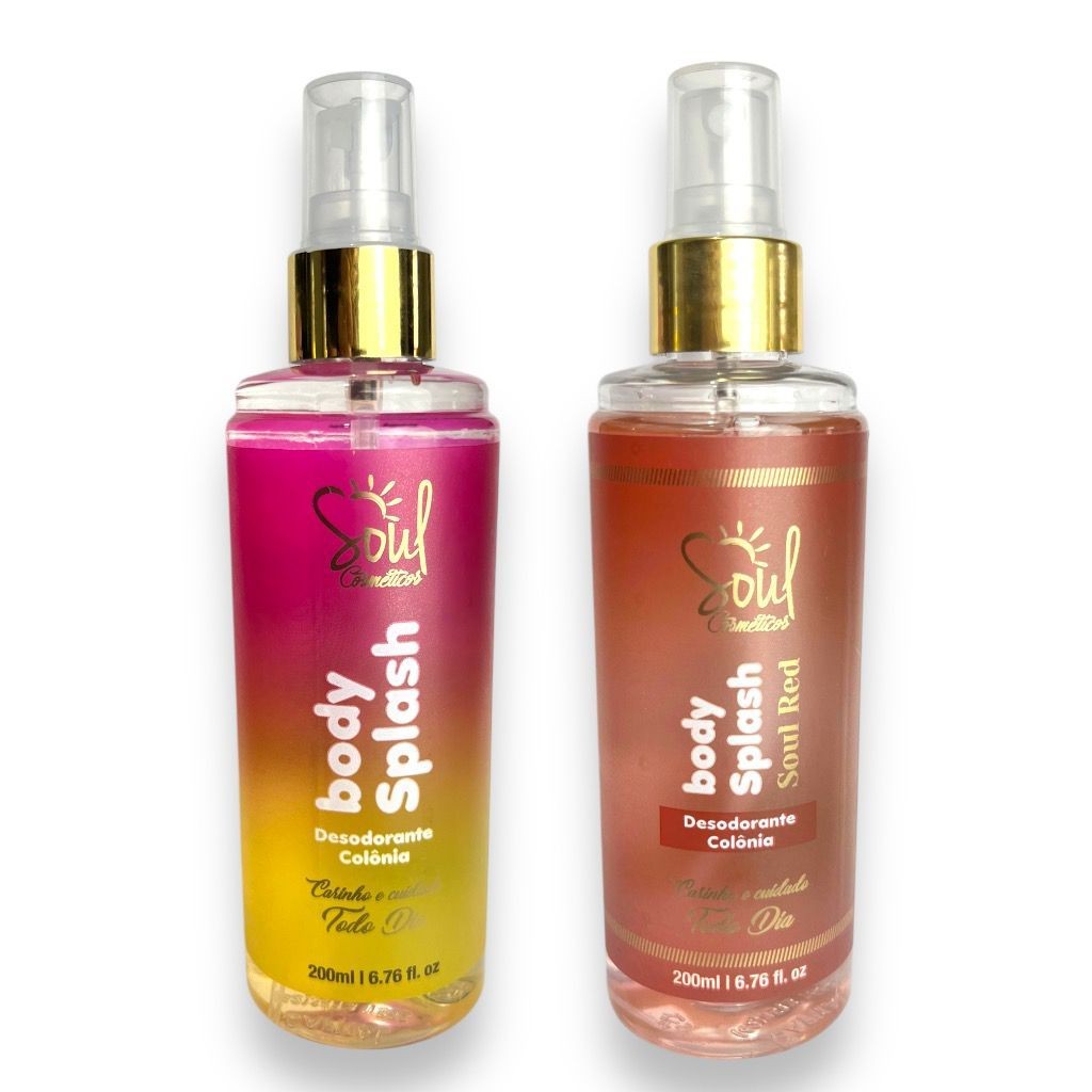 kit 2 Perfume Body Splash Desodorante Colônia Soul Cosméticos | Shopee Brasil