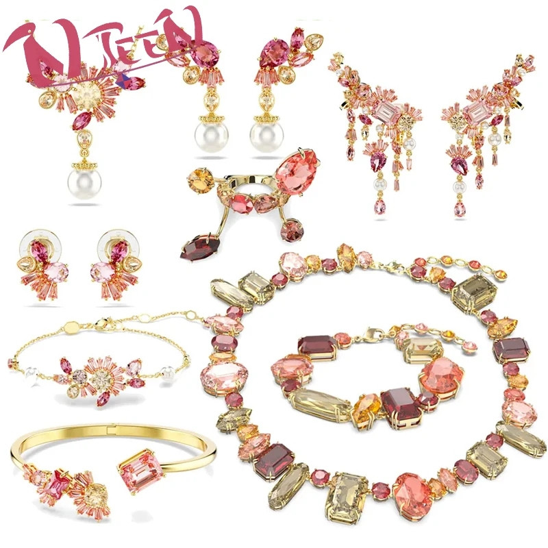 Coleção de Gemas Swarovski Acessórios Elegantes e Exquisitos Vem com ...