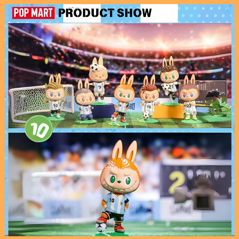 [POPMART Genuine] Pop Mart Labubu Messi Argentina Football Cooperation ...