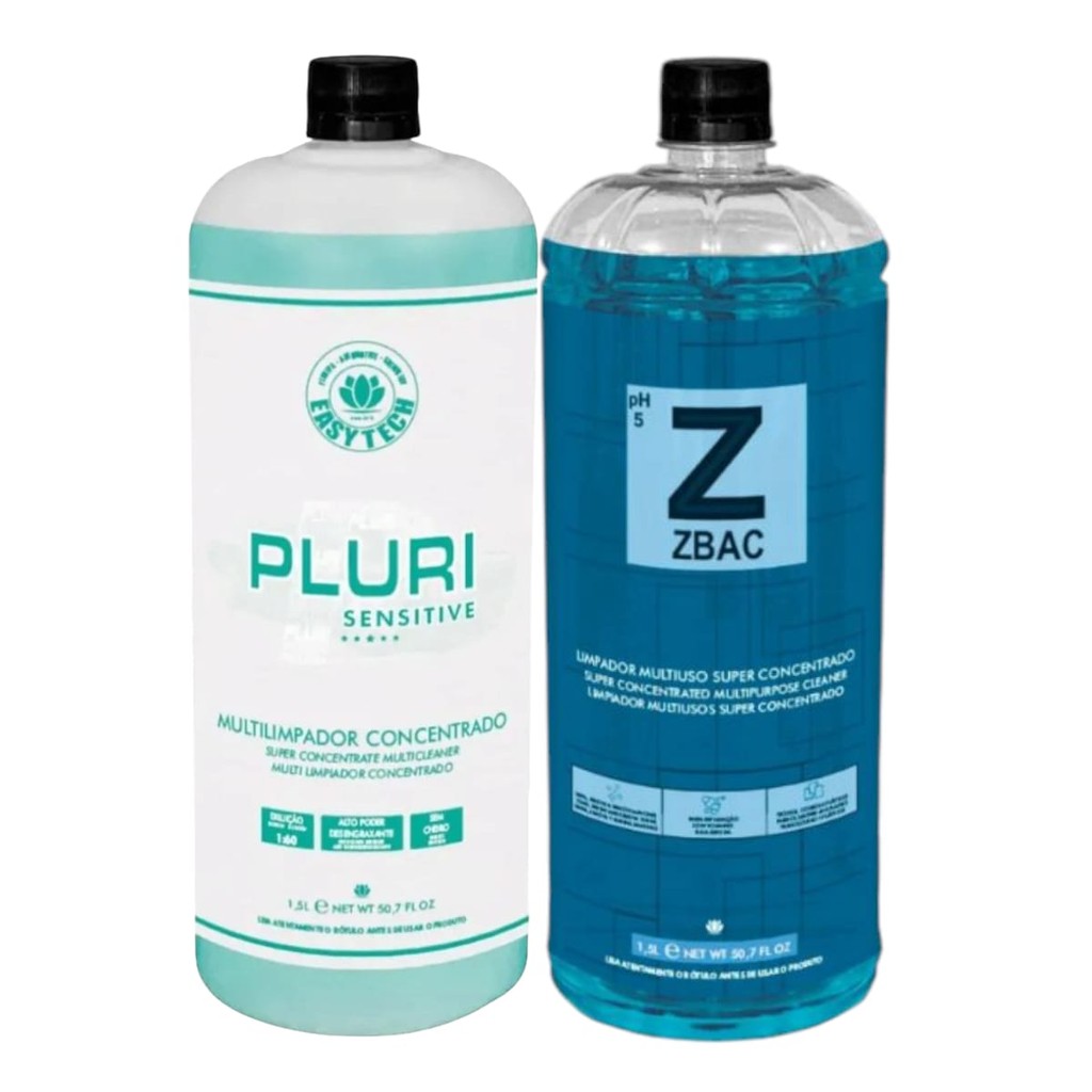 Kit Easytech - Pluri Sensitive 1,5l + Zbac 1,5l | Shopee Brasil