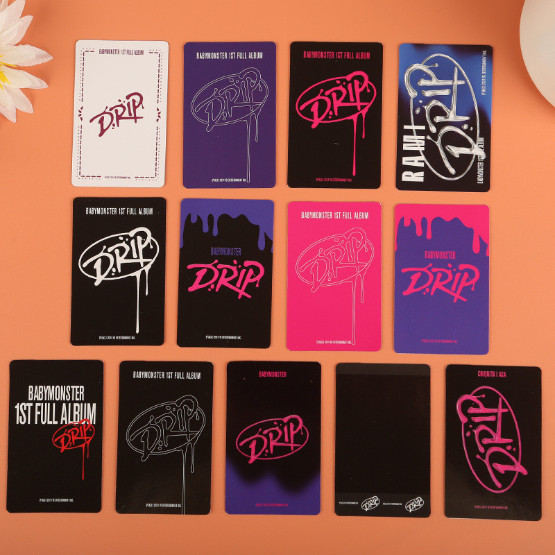 Kpop Idol BABYMONSTER Álbum DRIP Photocards Cartão Fanmade De Alta ...