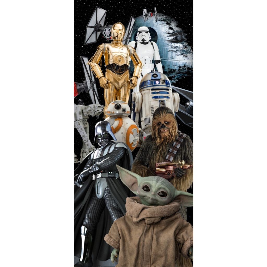 PAINEL DE FESTA STAR WARS VERTICAL OU ROMANO - 2M DE ALT X 1M DE LARG ...