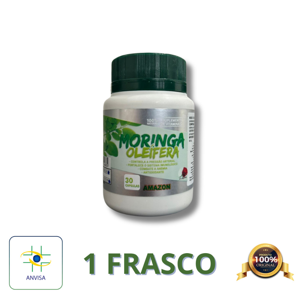 Moringa Oleifera Original Premium Pura - 30 Cápsulas | Shopee Brasil