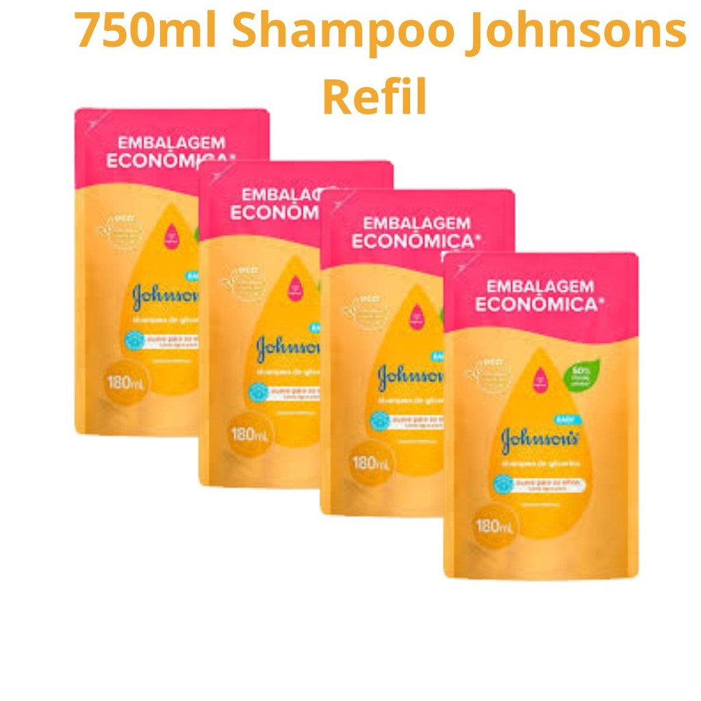 Shampoo Johnson's Baby Regular neutro refil de 180 ml - 360ml - 750ml ...