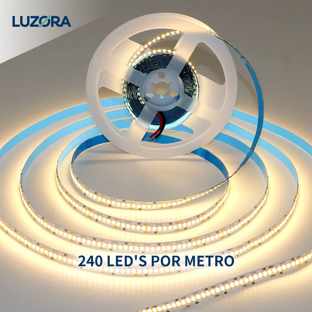 KIT 1 a 3 Fita LED Rolo 240led 3528 Três Cores Disponíveis para Perfil ...