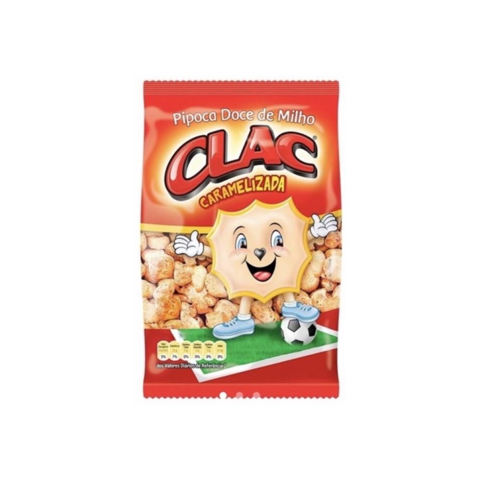 Pipoca Caramelizada Clac 100g | Shopee Brasil