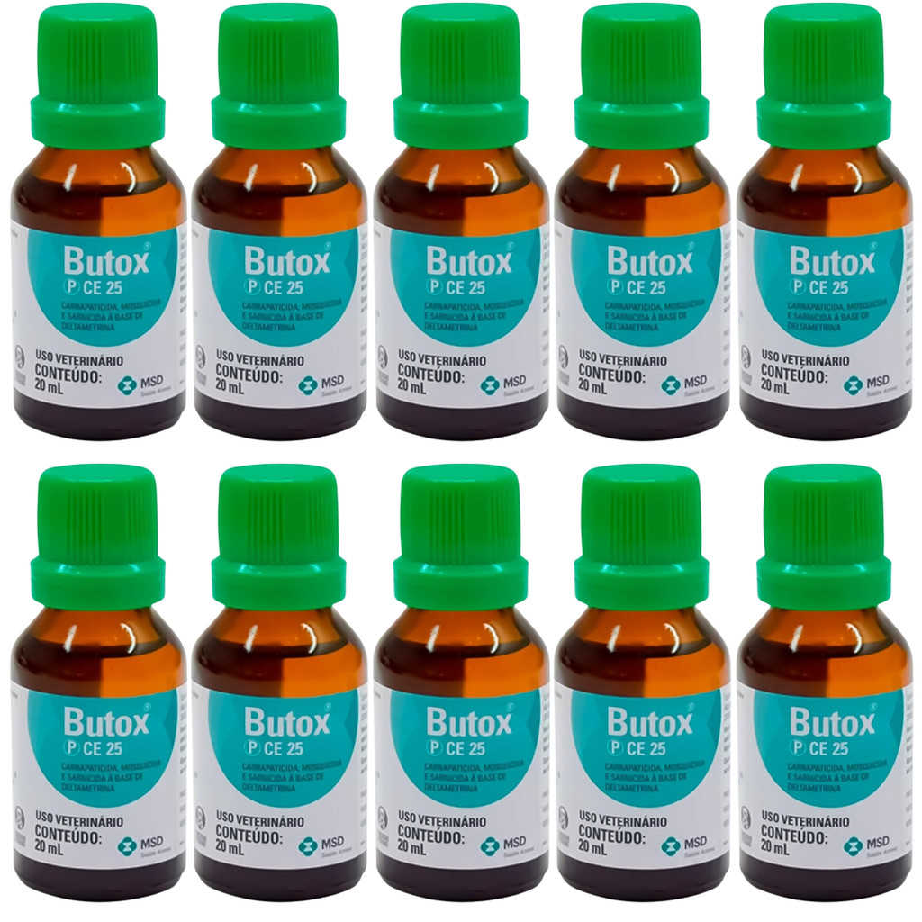 Combo 10 Butox 20 mL MSD | Shopee Brasil