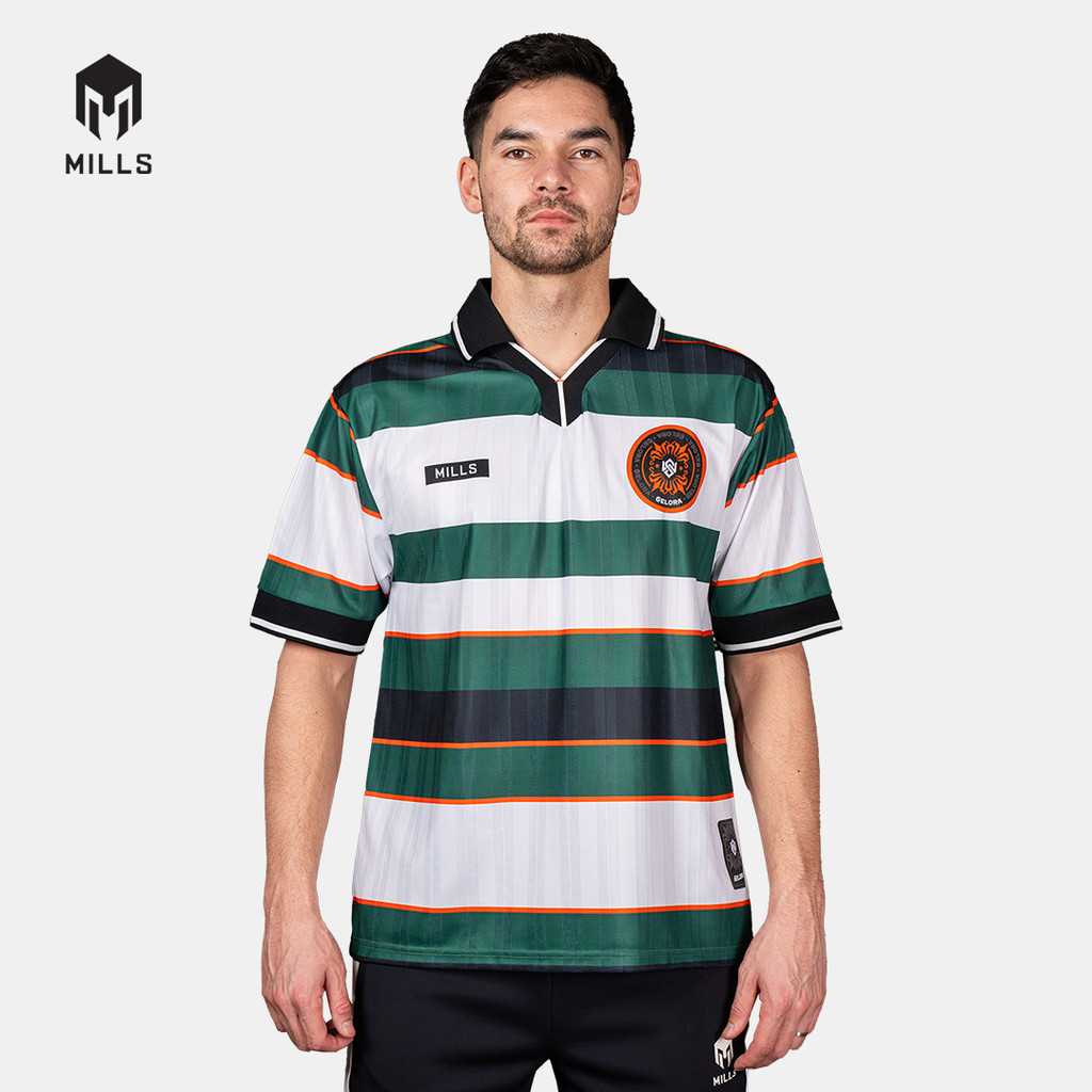 MILLS Roupas Esportivas GELORA Blake CORE JERSEY Branco Verde 00100527 | Shopee Brasil