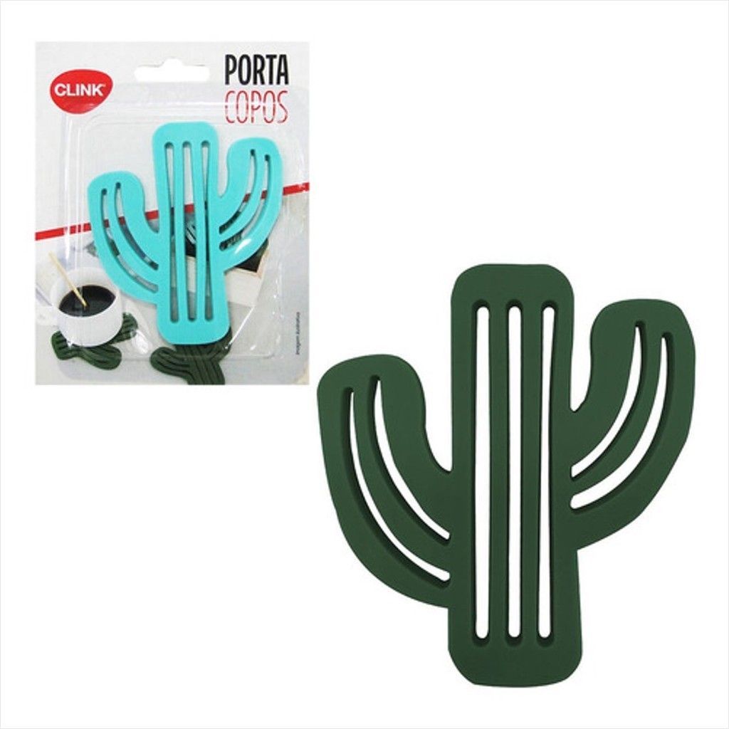 PORTA-COPOS CACTO PLASTICO PVC - Clink | Shopee Brasil