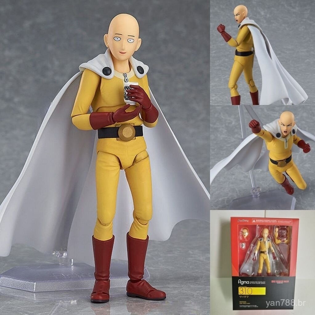 One Punch Man Figma 310 Saitama SKYZ Figura de Ação | Shopee Brasil