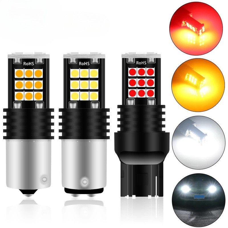 1 Pçs Ba15s P21w LED 1156 Py21W Lâmpada 3030SMD 1157 Bay15d p21/5w T15 ...