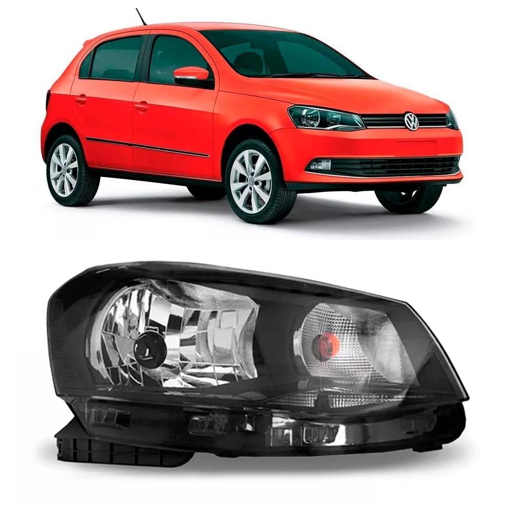 Farol Foco Simples Gol Saveiro Voyage G6 2013 a 2016 Direito | Shopee ...