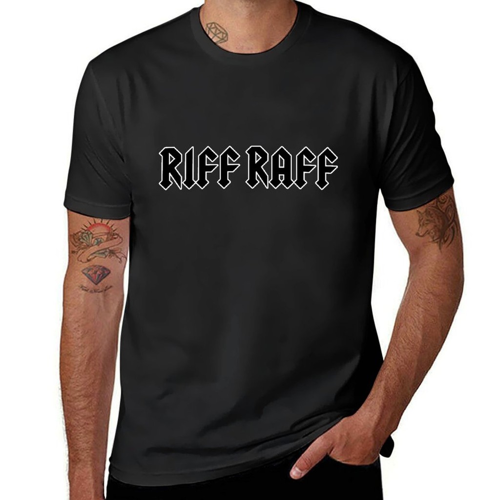 Camiseta Masculina De Algodão Riff Raff (AC/DC Logo Font) Fofa tops ...