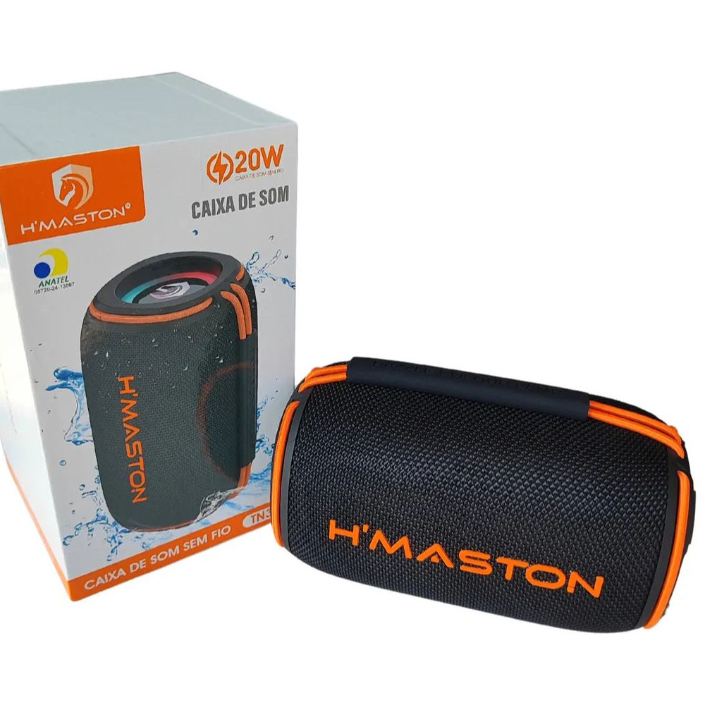 Caixa de Som H'Maston TN34 8W Resistente à Água e Portátil | Shopee Brasil