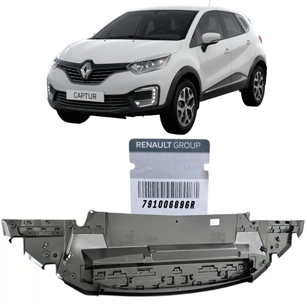 Defletor Inferior Para-choque Original Renault Captur 2017 a 2020 ...