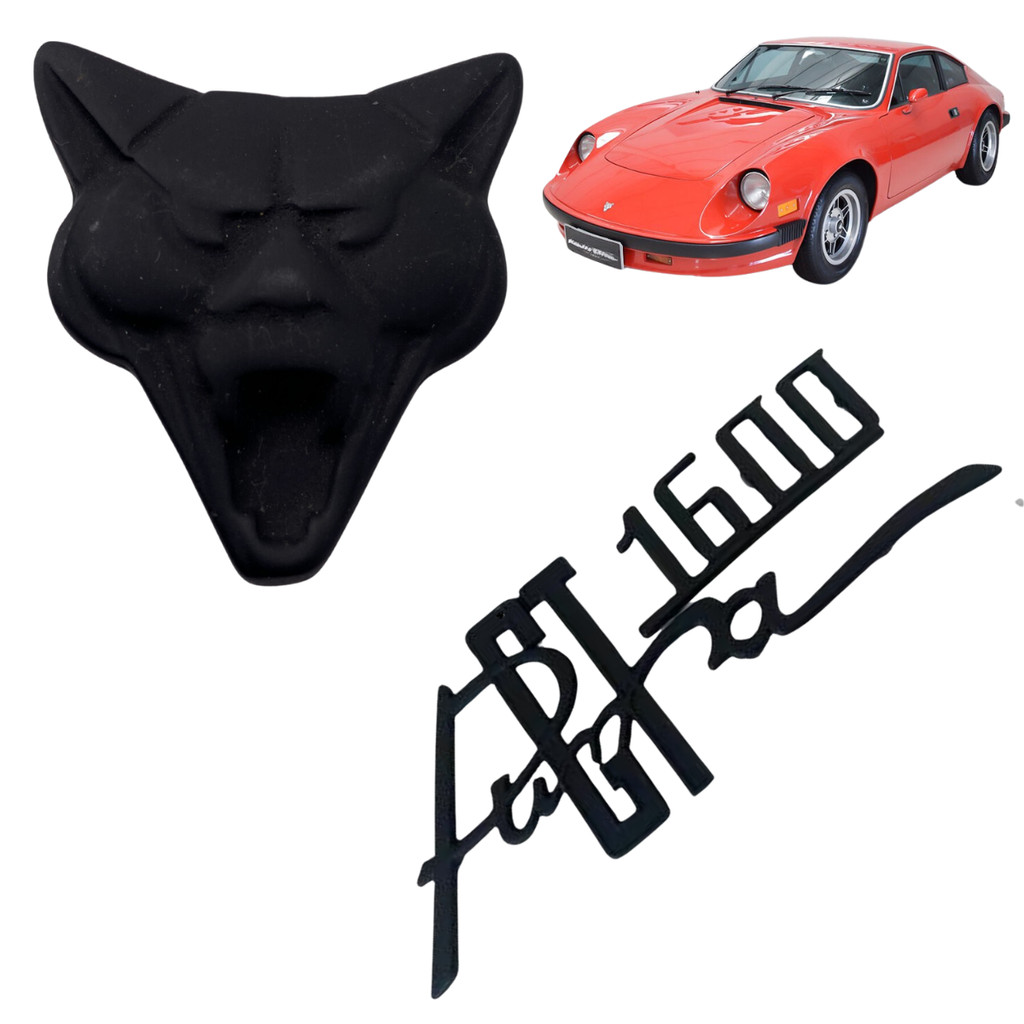 EMBLEMA CAPO FRONTAL TRASEIRO CARA DA PUMA GTI ESCRITA 1600 PRETO ...