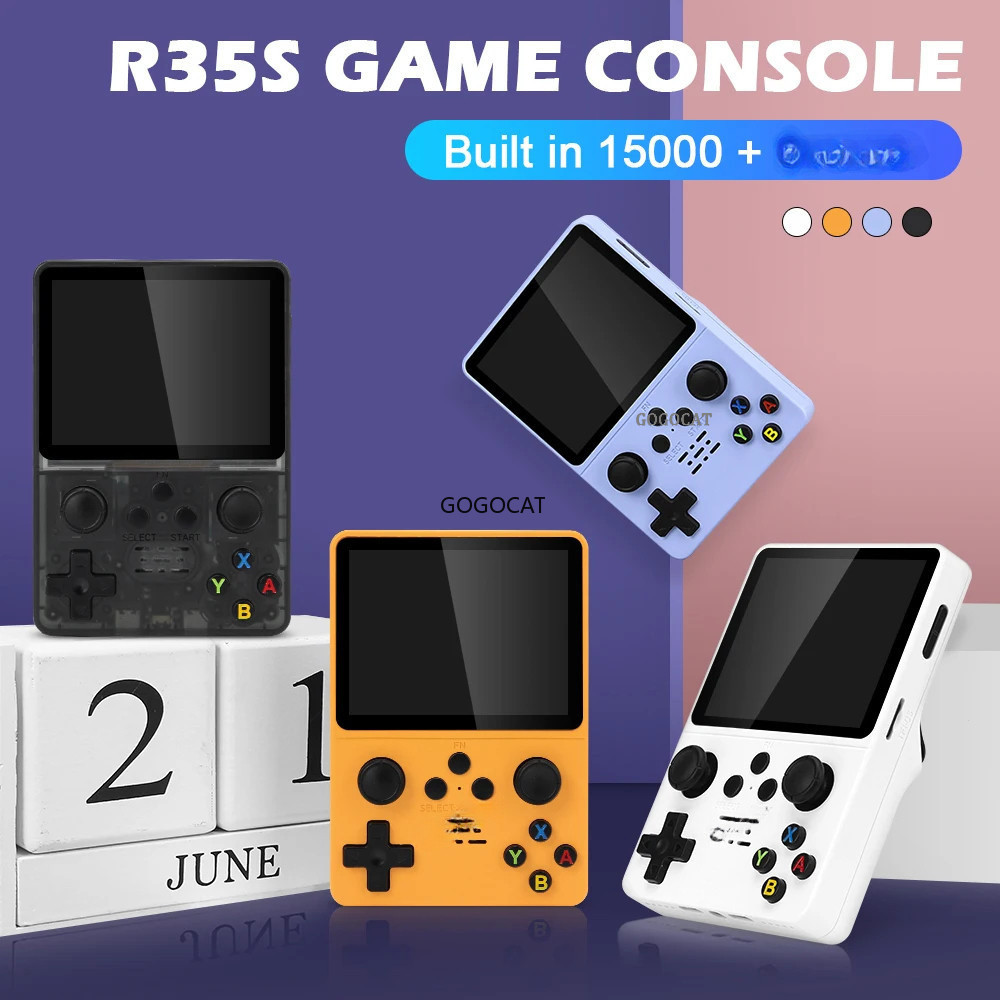 R35S Open Source Retro Portátil Jogo Video Console Sistema Linux 3.5 ...