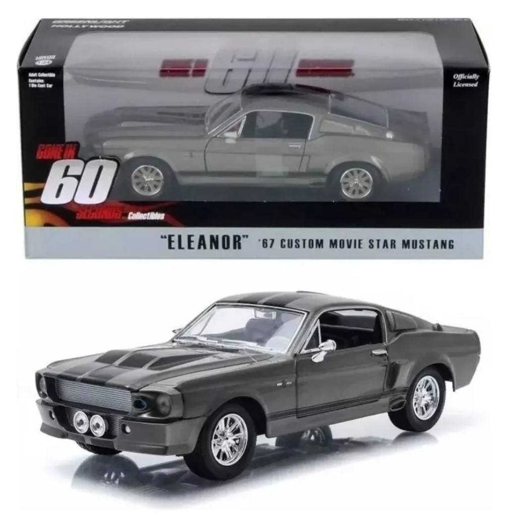 Miniatura Carro Ford Mustang Shelby Eleanor 1967 60 Segundos escala 1/24 | Shopee Brasil
