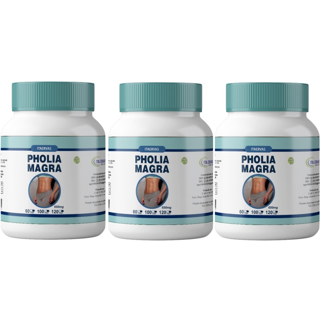 3x Pholia Negra 500mg 120 Cápsulas Itaervas | Shopee Brasil