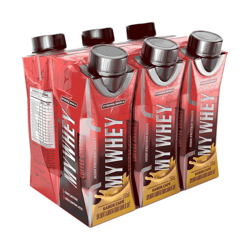 Whey Protein Líquido Pronto para Beber Pack 6 unidades | Shopee Brasil