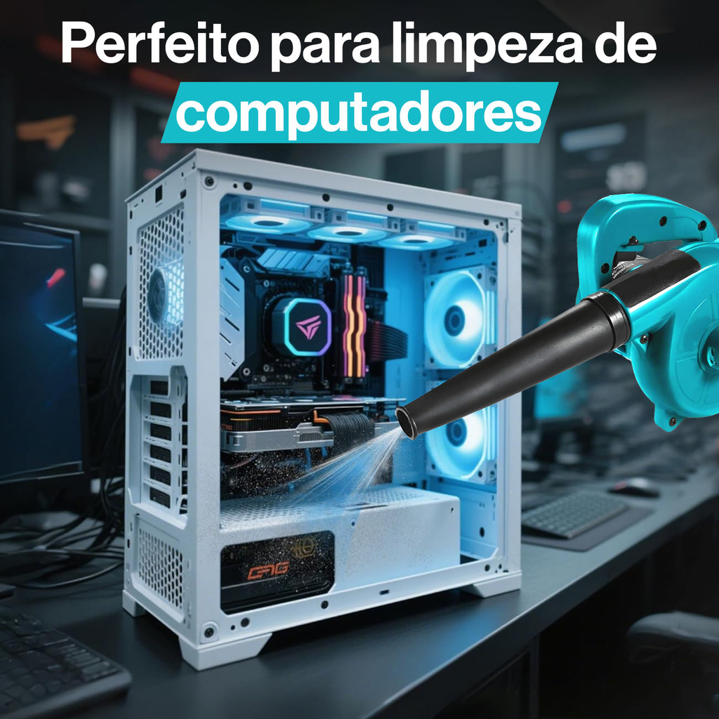 Aspirador Notebook Soprador Limpeza PC Computador aspirador de po 110v ...