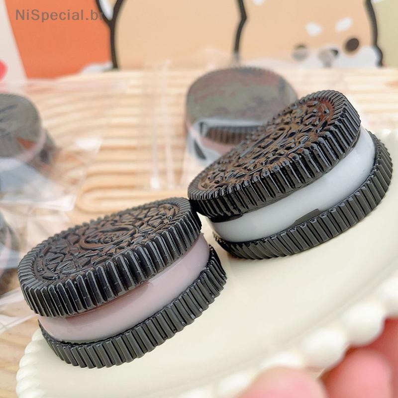 [NiSpecial] Big Oreo Silicone Stress Pressure Relief Squishy Toys Mochi ...