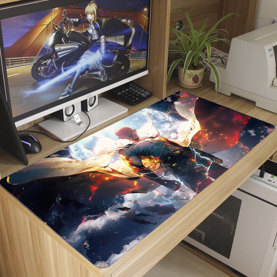 Mouse Pad One Punch Gamer Antiderrapante Grande Personalizado 80x35 cm ...