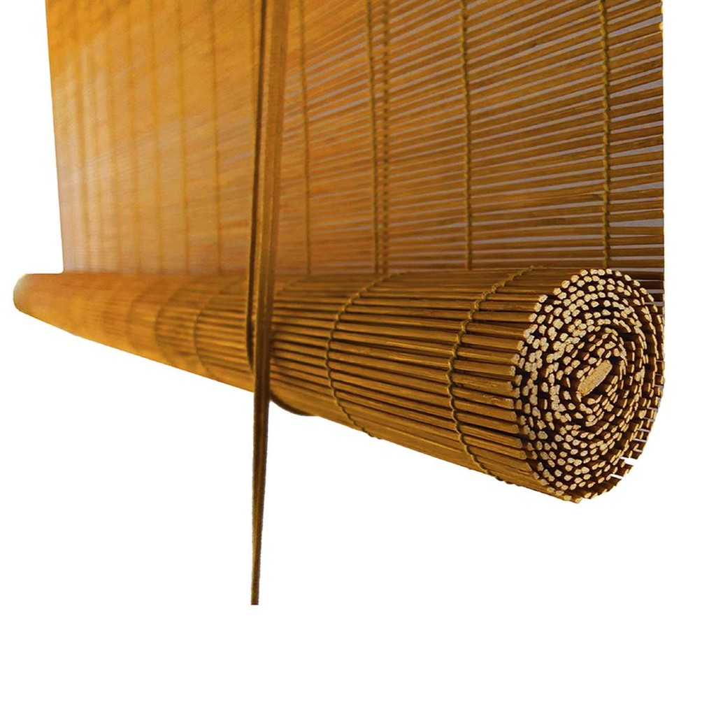 Persiana Horizontal Hanoy Bambu Cortina Rolo Janela Casa Quarto Sala ...