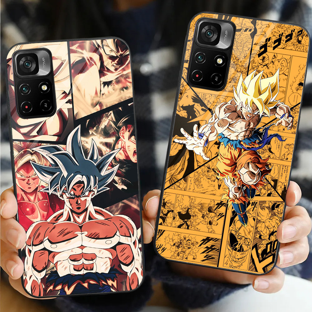 dragon ball z goku Capa De Telefone De Vidro Para Xiaomi POCO F3 F4 F5 ...